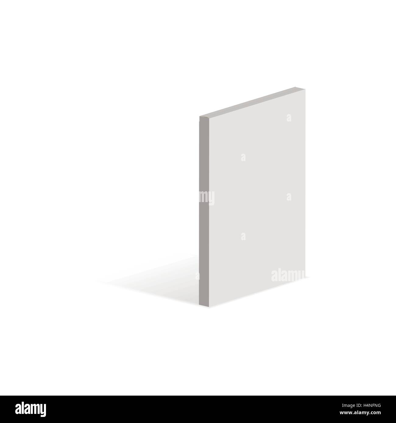 Vertical white book icon, isometric 3d style Stock Vector Image & Art ...