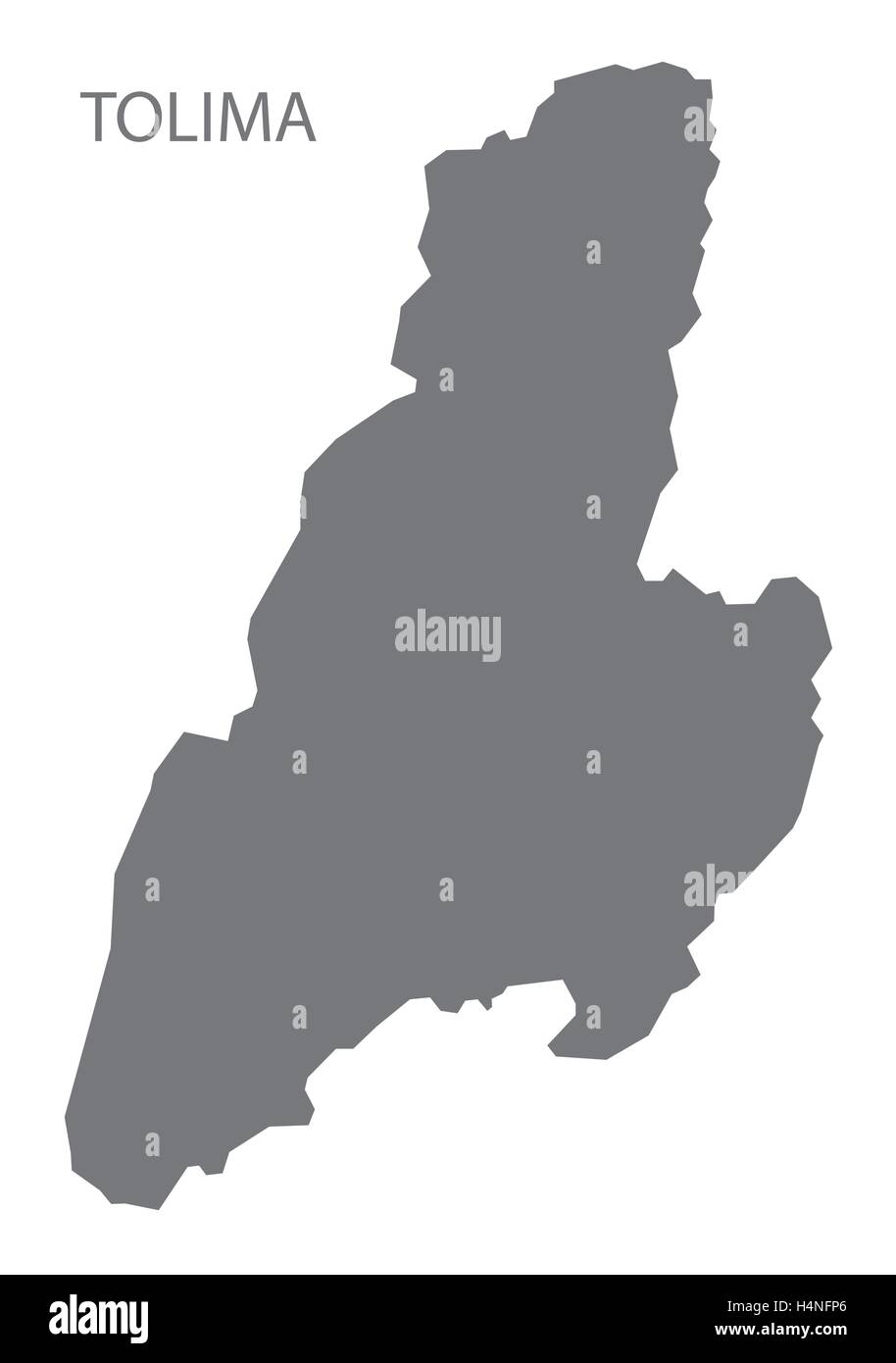 Tolima Colombia Map in grey Stock Vector Image & Art - Alamy