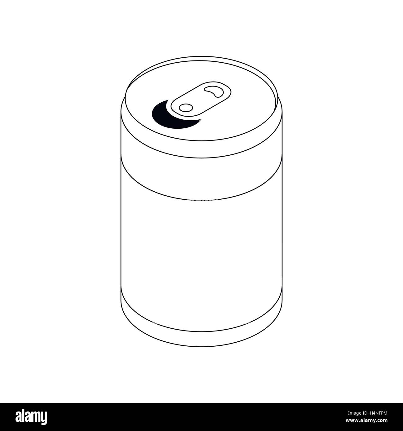 Soda can icon, isometric 3d style Stock Vector Image & Art - Alamy