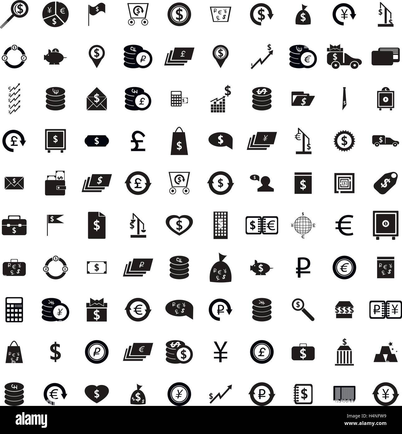 100 money icons set, simple style Stock Vector Image & Art - Alamy