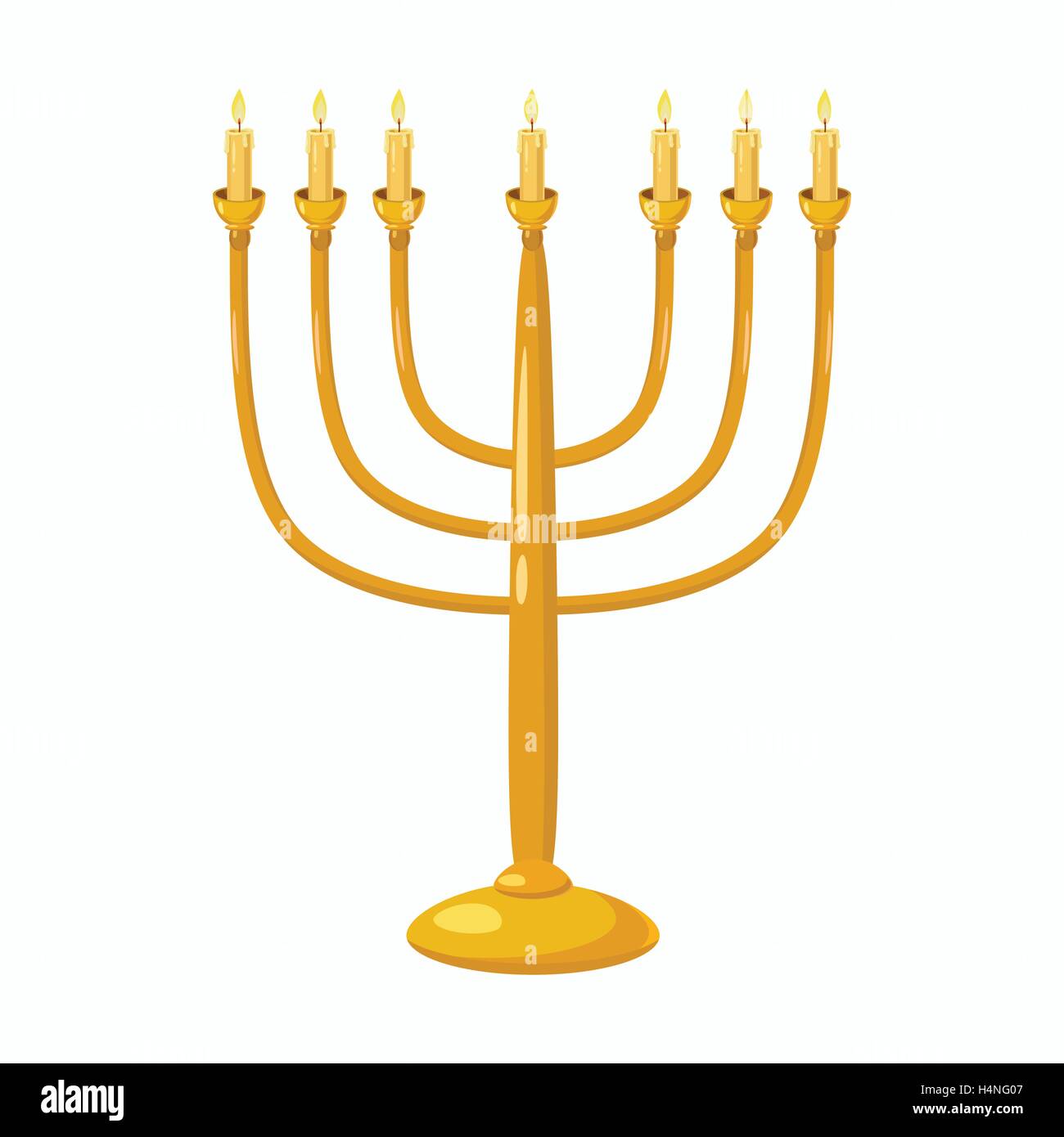Menorah icon, cartoon style Stock Vector Image & Art - Alamy