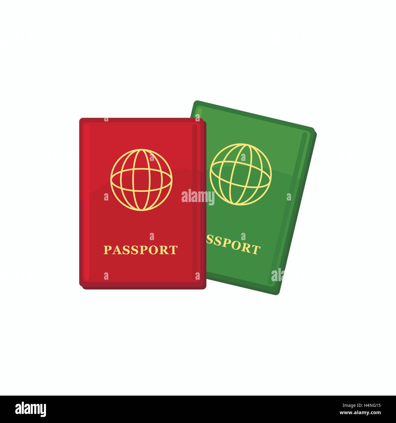 Passport icon, cartoon style Stock Vector Image & Art - Alamy