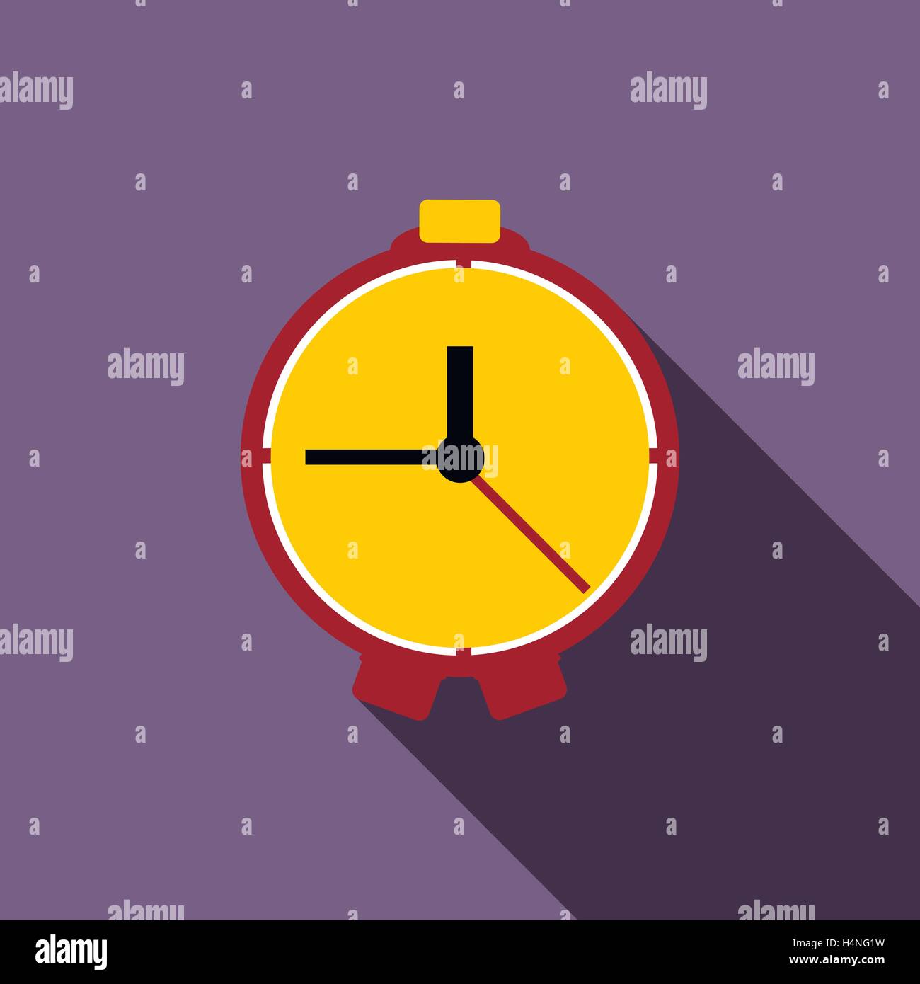 Table clock icon, flat style Stock Vector Image & Art - Alamy