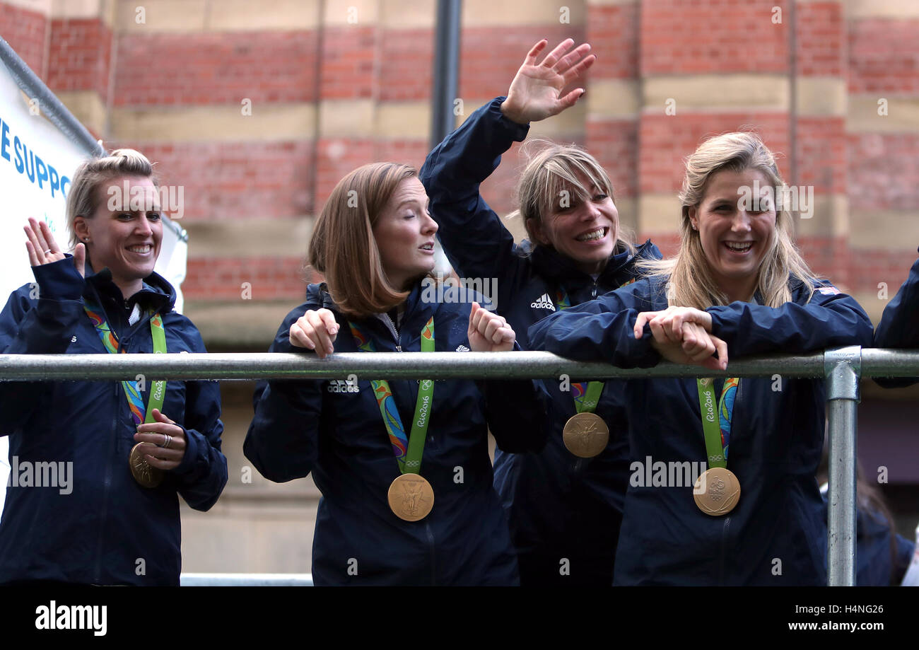 Great Britains Left Right Alex Danson Helen Richardson Walsh Kate