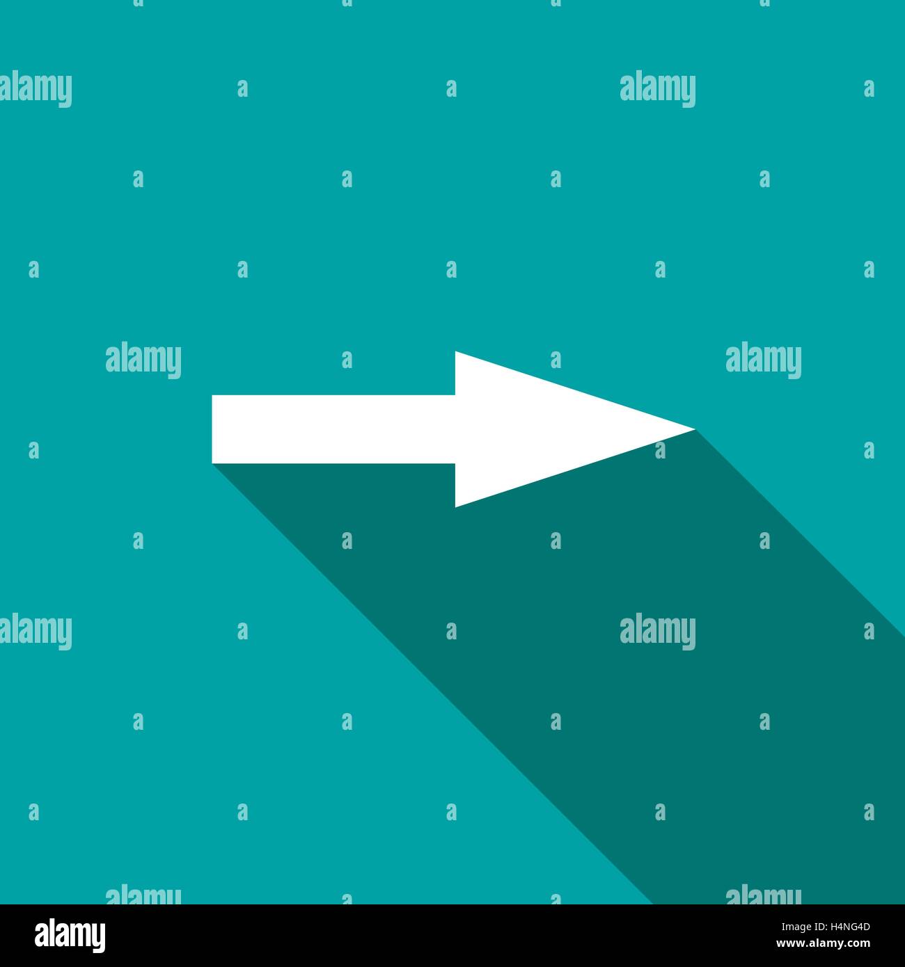 Arrow icon, flat style Stock Vector Image & Art - Alamy