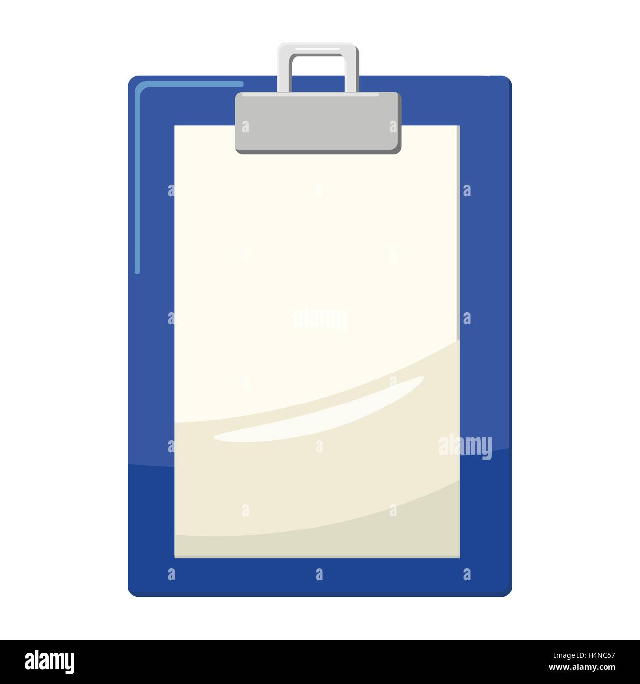 Clipboard with blank paper icon, cartoon style Stock Vector Image & Art ...
