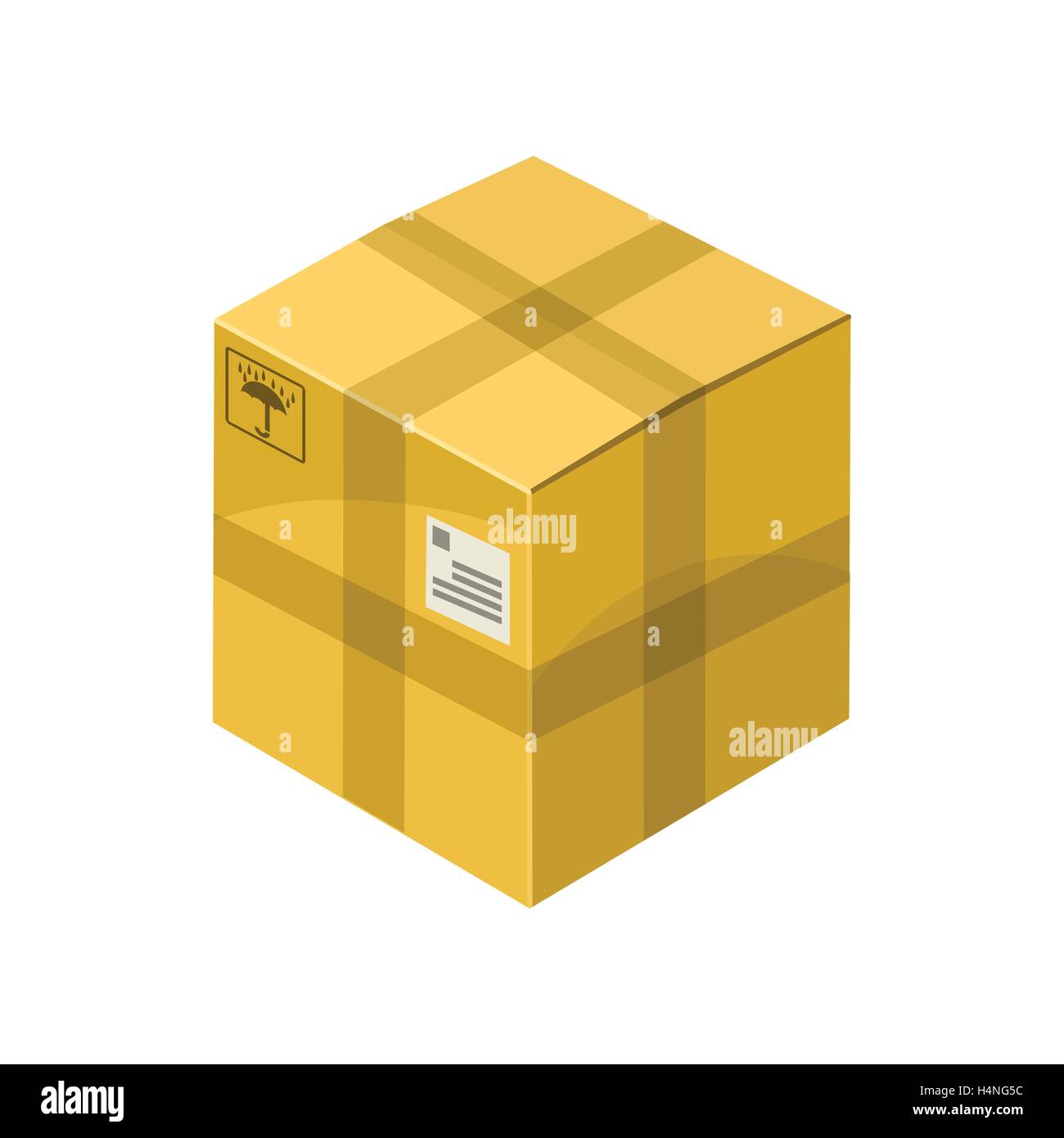 Closed cardboard box icon, cartoon style Stock Vector Image & Art - Alamy