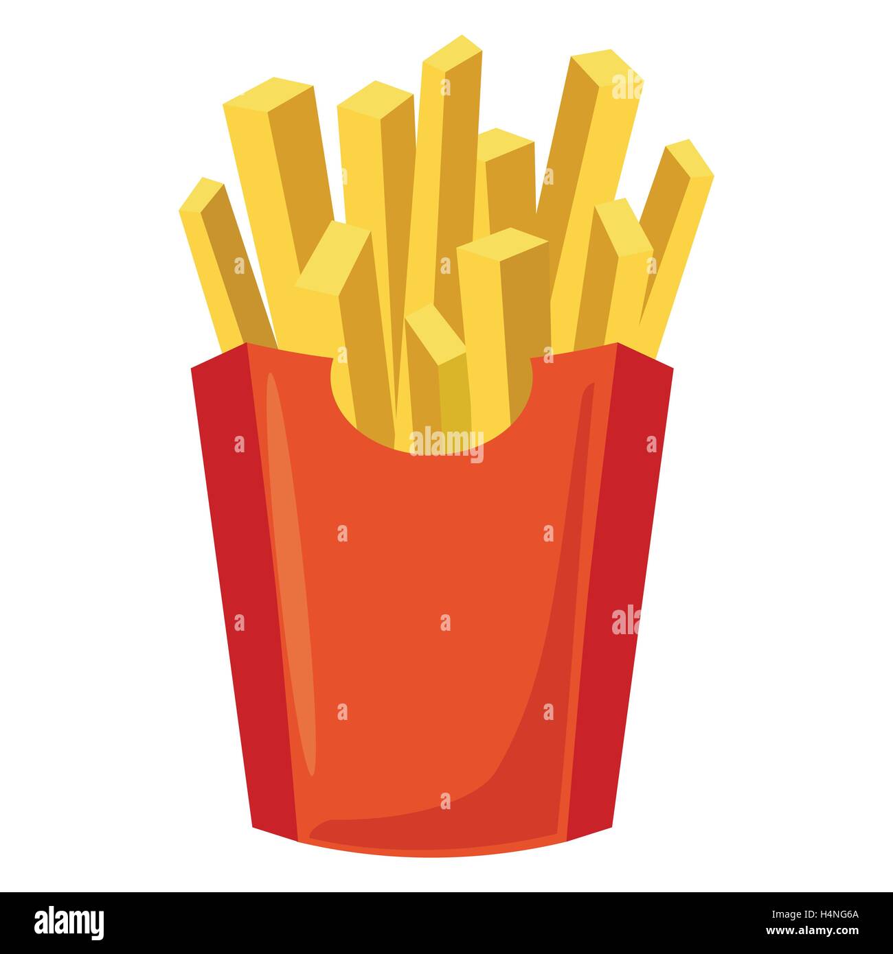 French fries potato icon, cartoon style Stock Vector Image & Art - Alamy