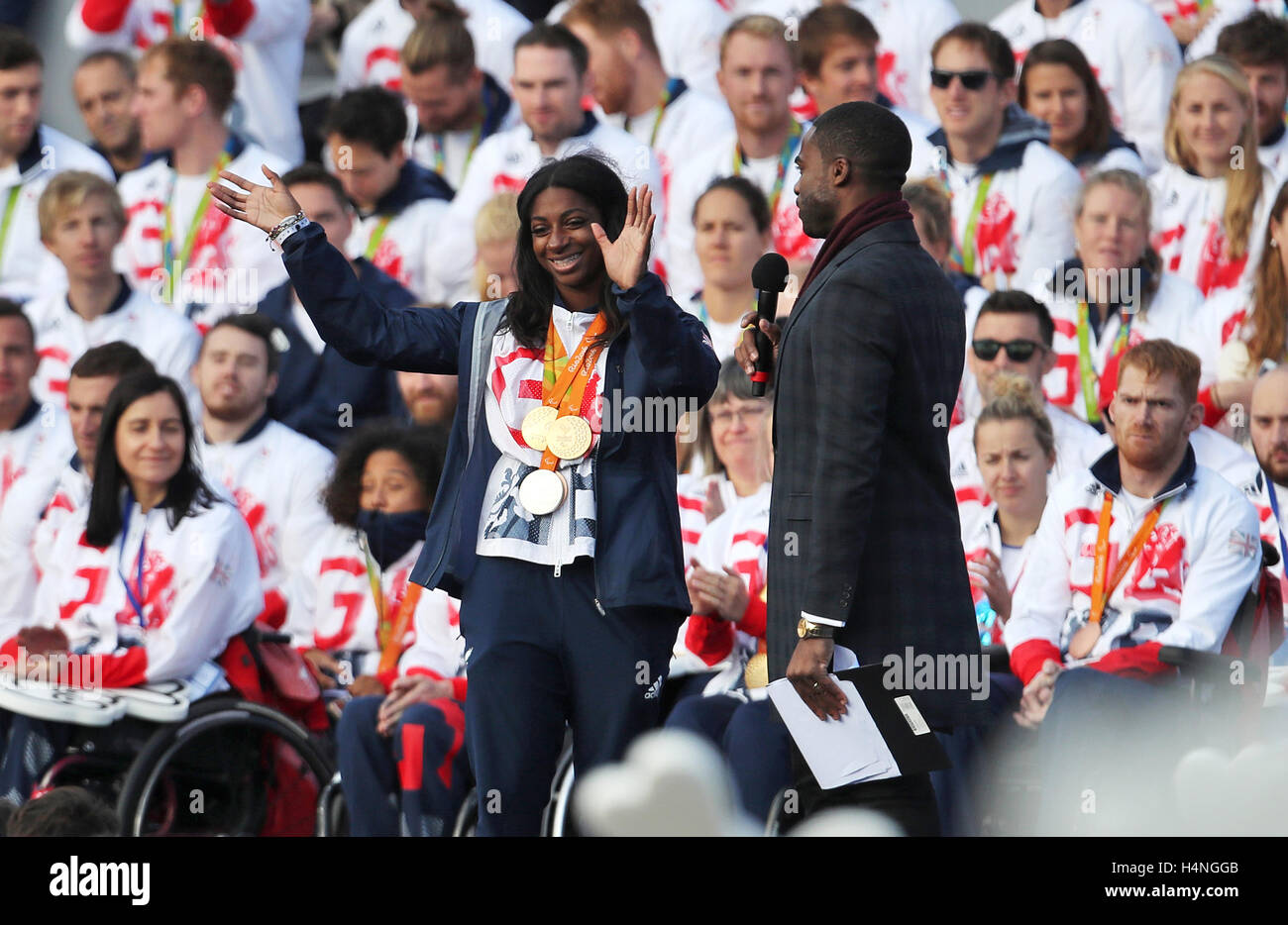 Great Britain's Kadeena Cox during the Olympic and Paralympic athletes ...