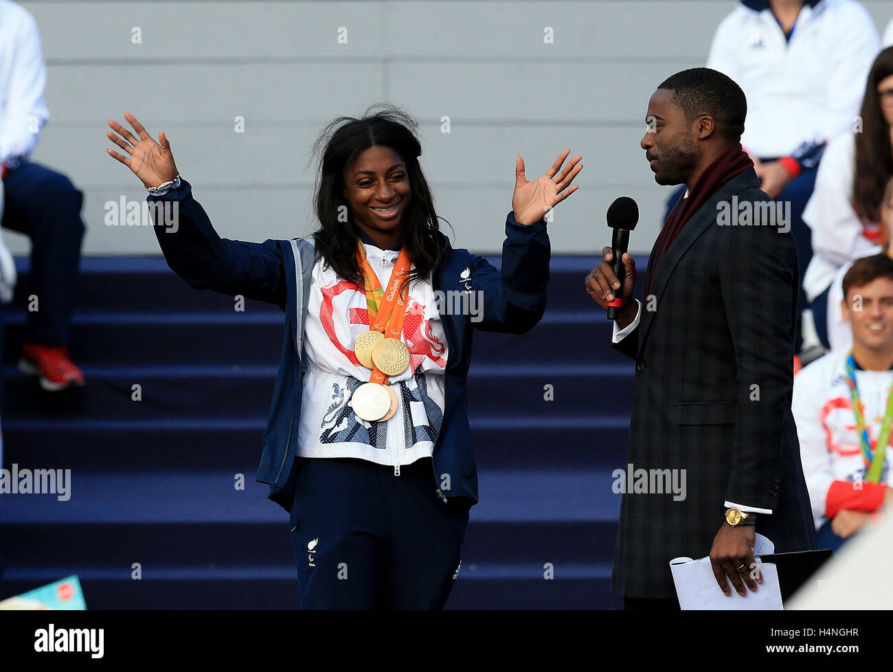 Great Britain's Kadeena Cox during the Olympic and Paralympic athletes ...
