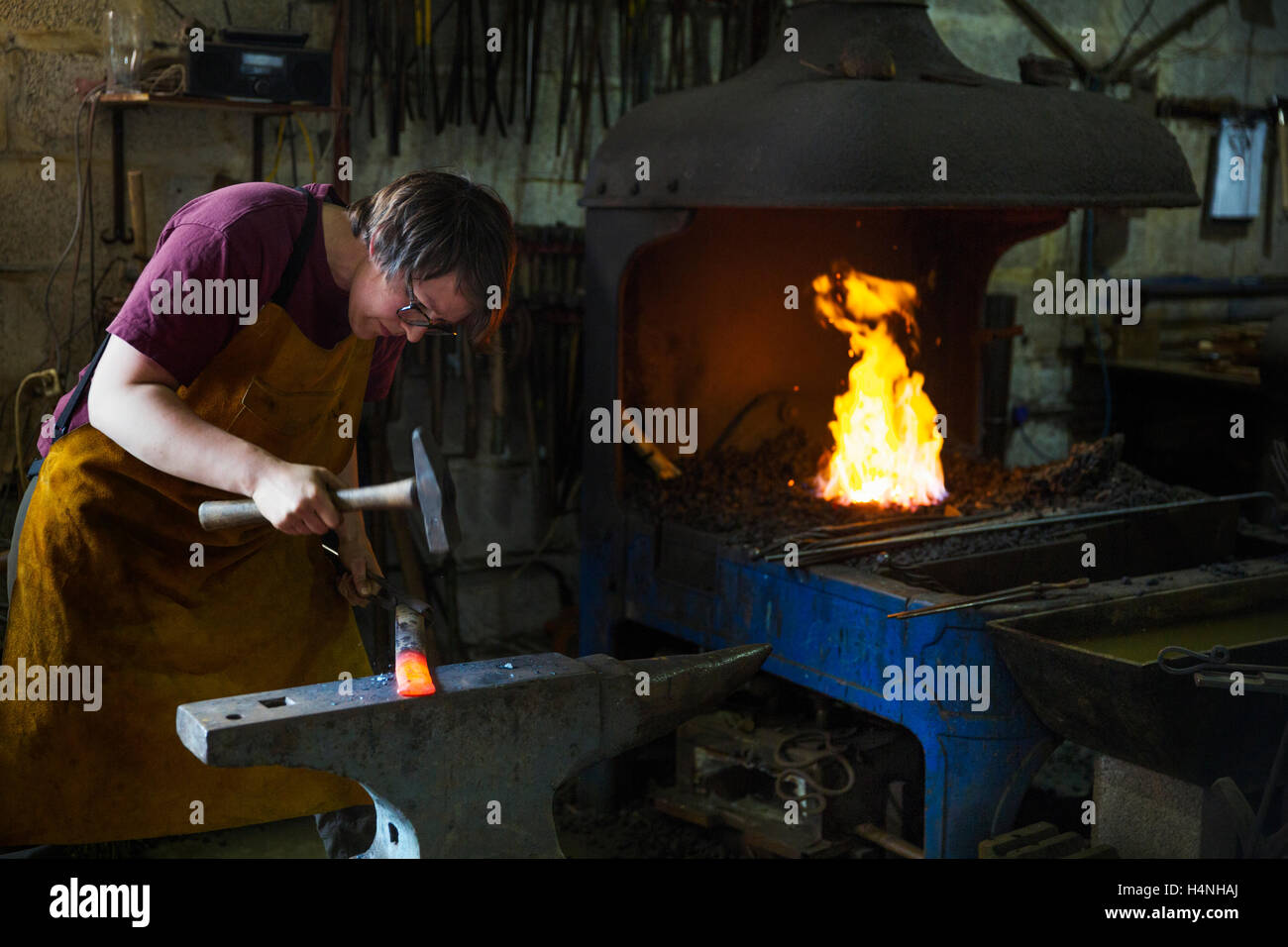 Female blacksmith hi-res stock photography and images - Alamy