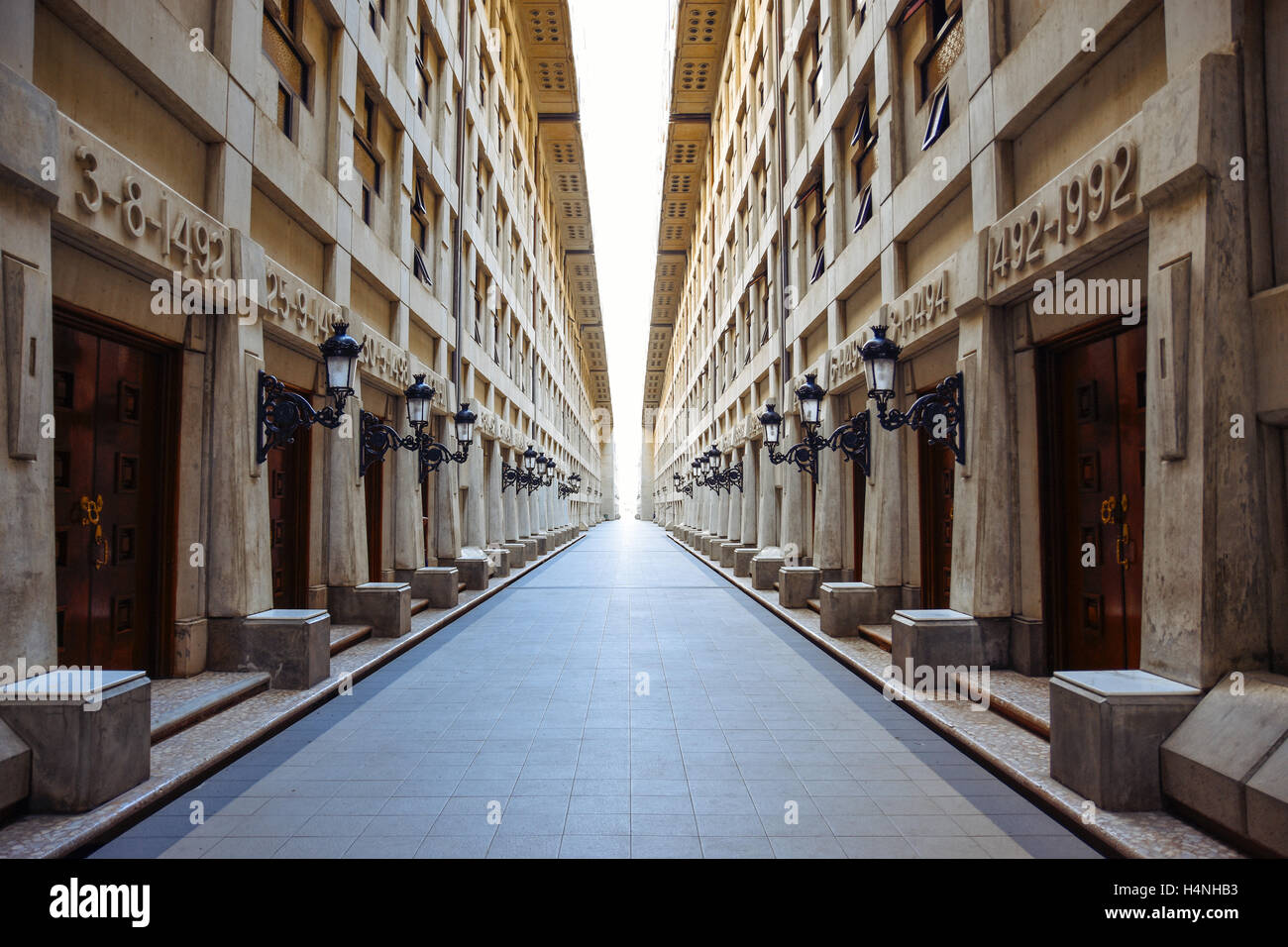 Santo Domingo, Dominican Republic. Interior view of Faro Colon ...