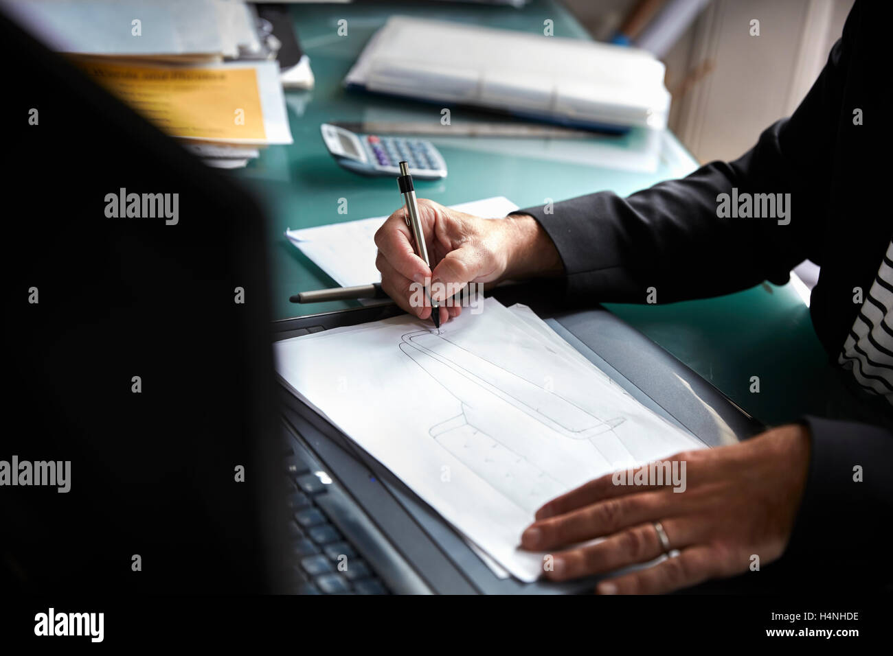 Office furniture drawing hi-res stock photography and images - Alamy