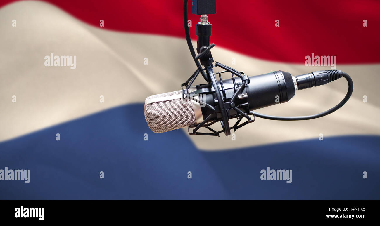 Composite image of condenser microphone Stock Photo - Alamy