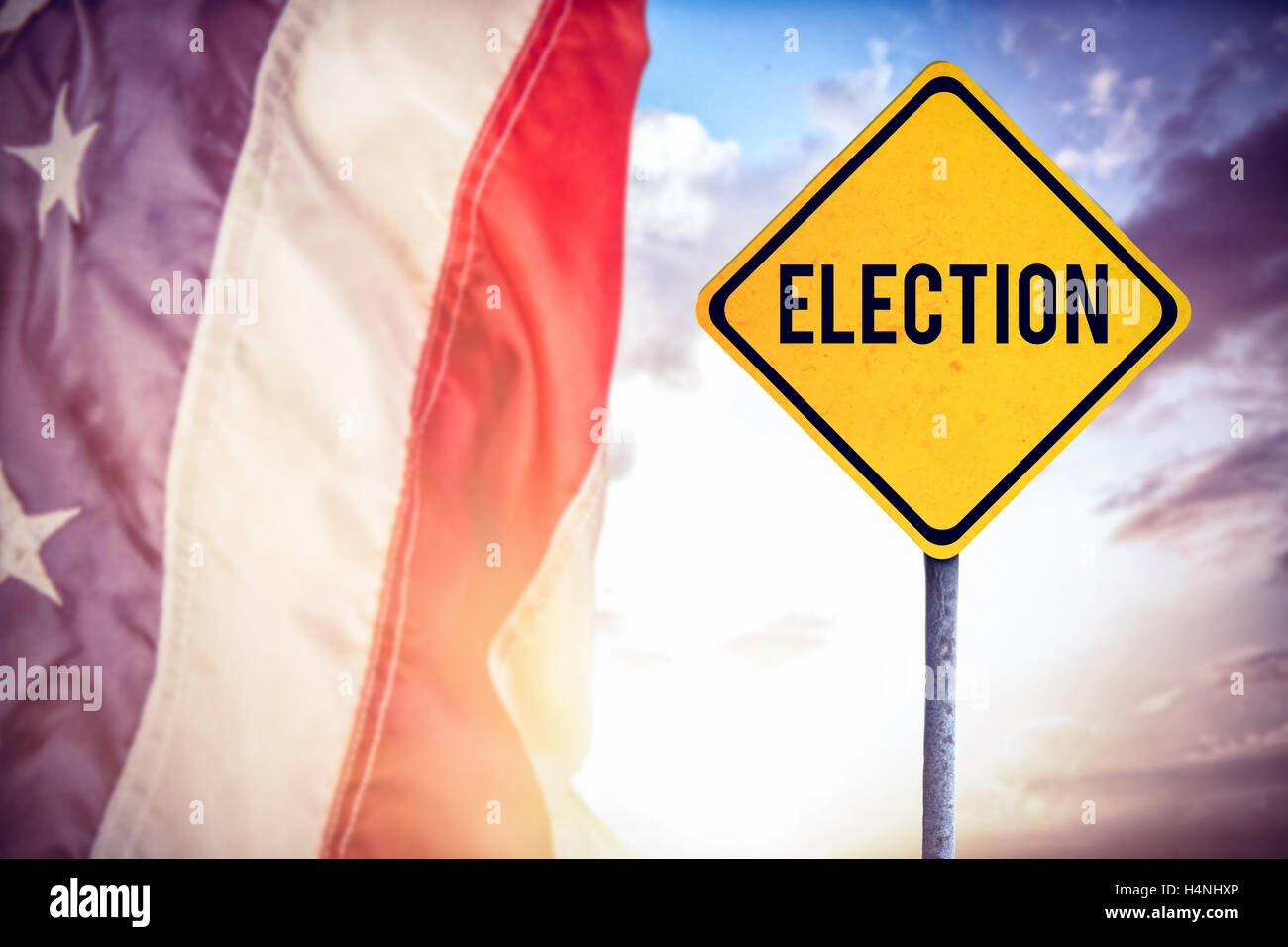 Composite image of election text Stock Photo - Alamy