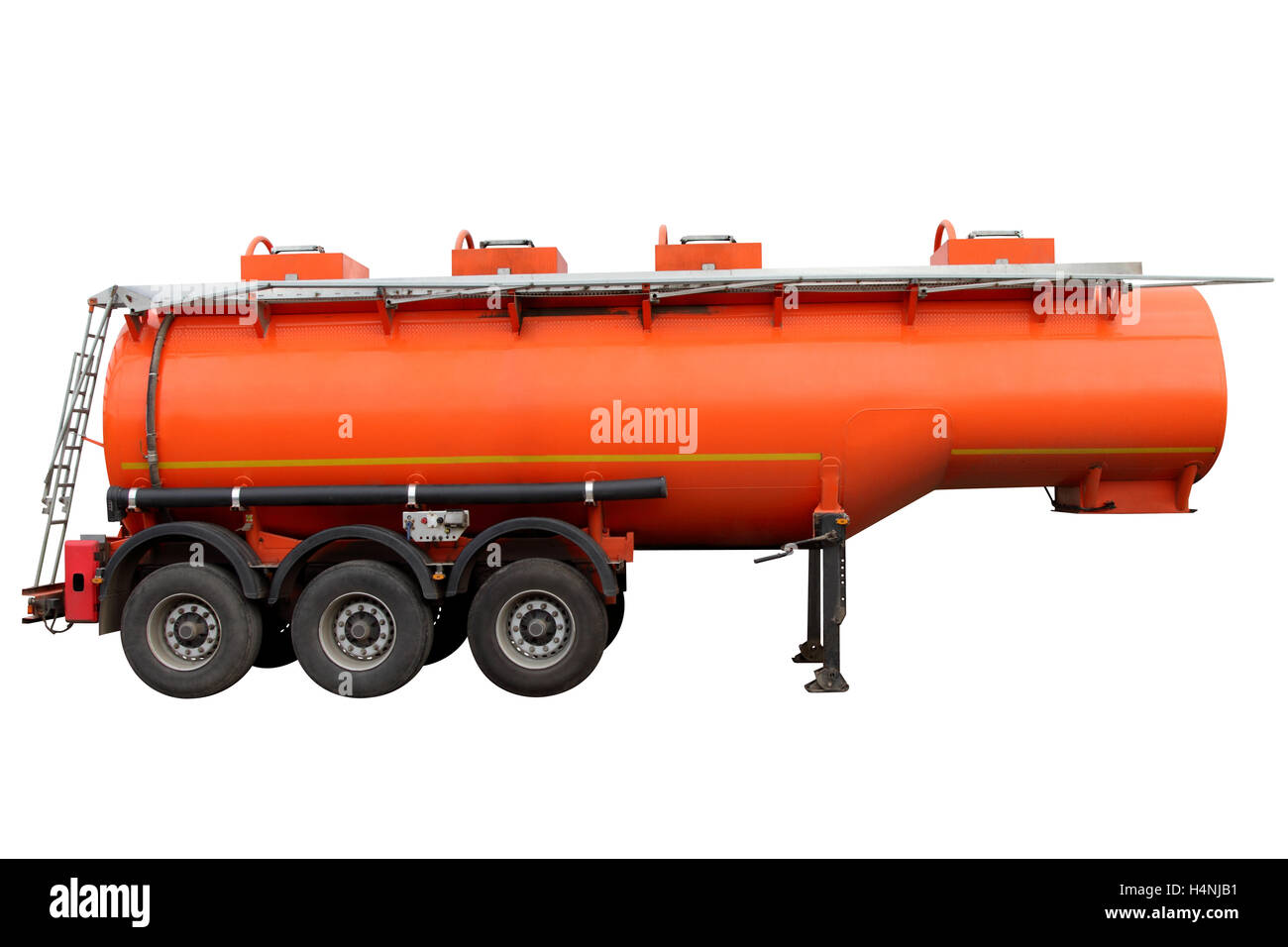 Tank for transportation of fuel isolated on a white background Stock ...
