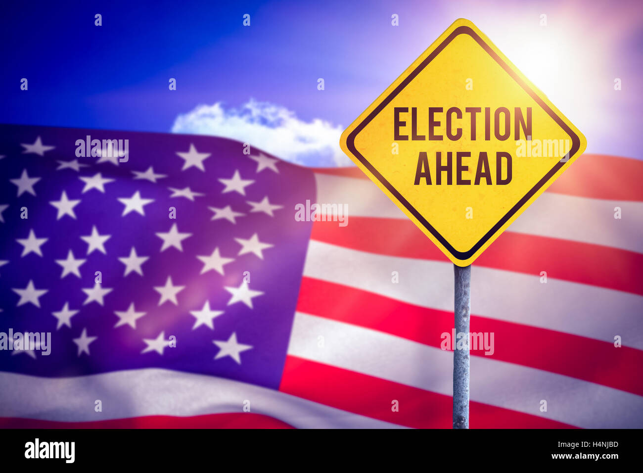 Election ahead sign hi-res stock photography and images - Alamy