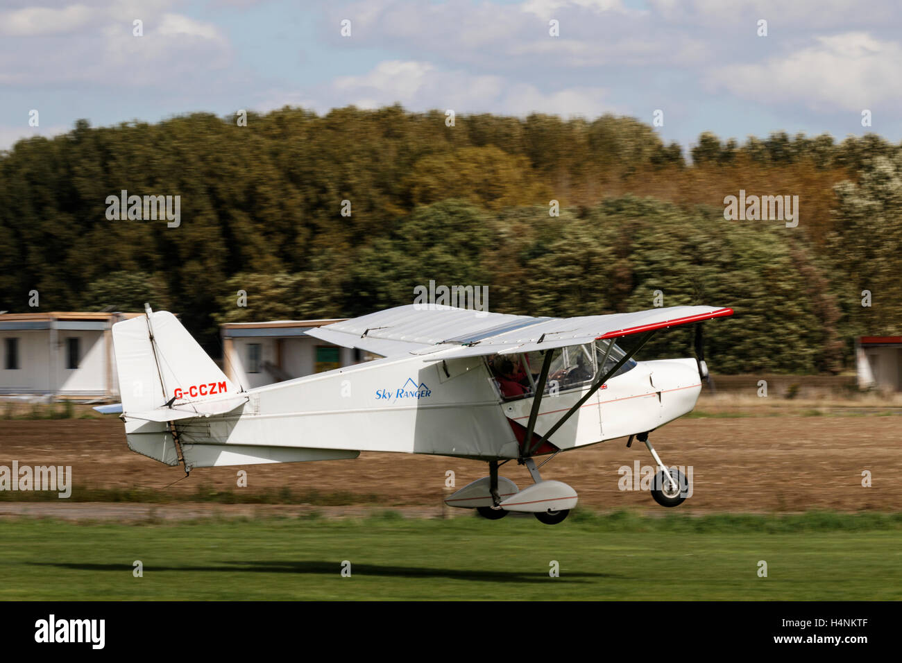 Skyranger 912S (1) G-CCZM taking-off at Breighton Airfield Stock Photo ...