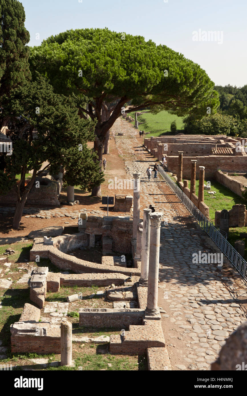 Ruins of the ancient port of Ostia,near Rome.Italy Stock Photo - Alamy