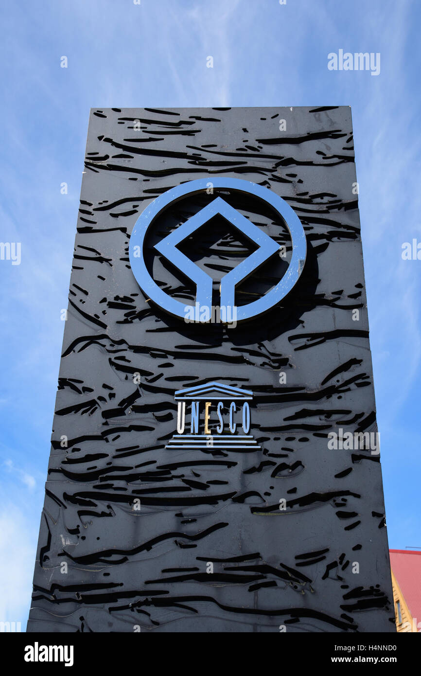 World heritage site sign hi-res stock photography and images - Alamy