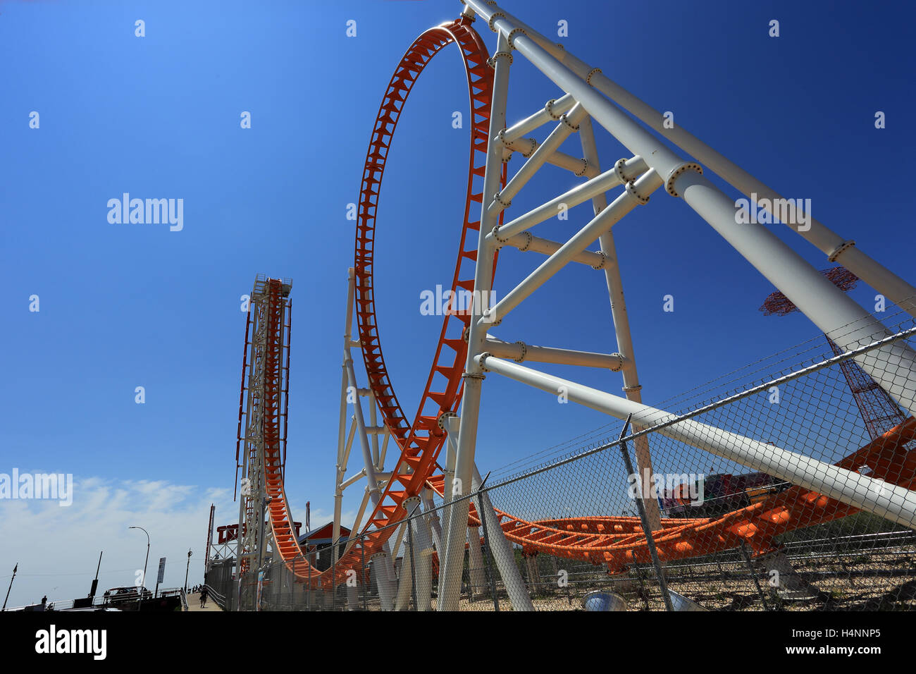 The Thunderbolt roller coaster Coney Island Amusement Park Brooklyn New ...