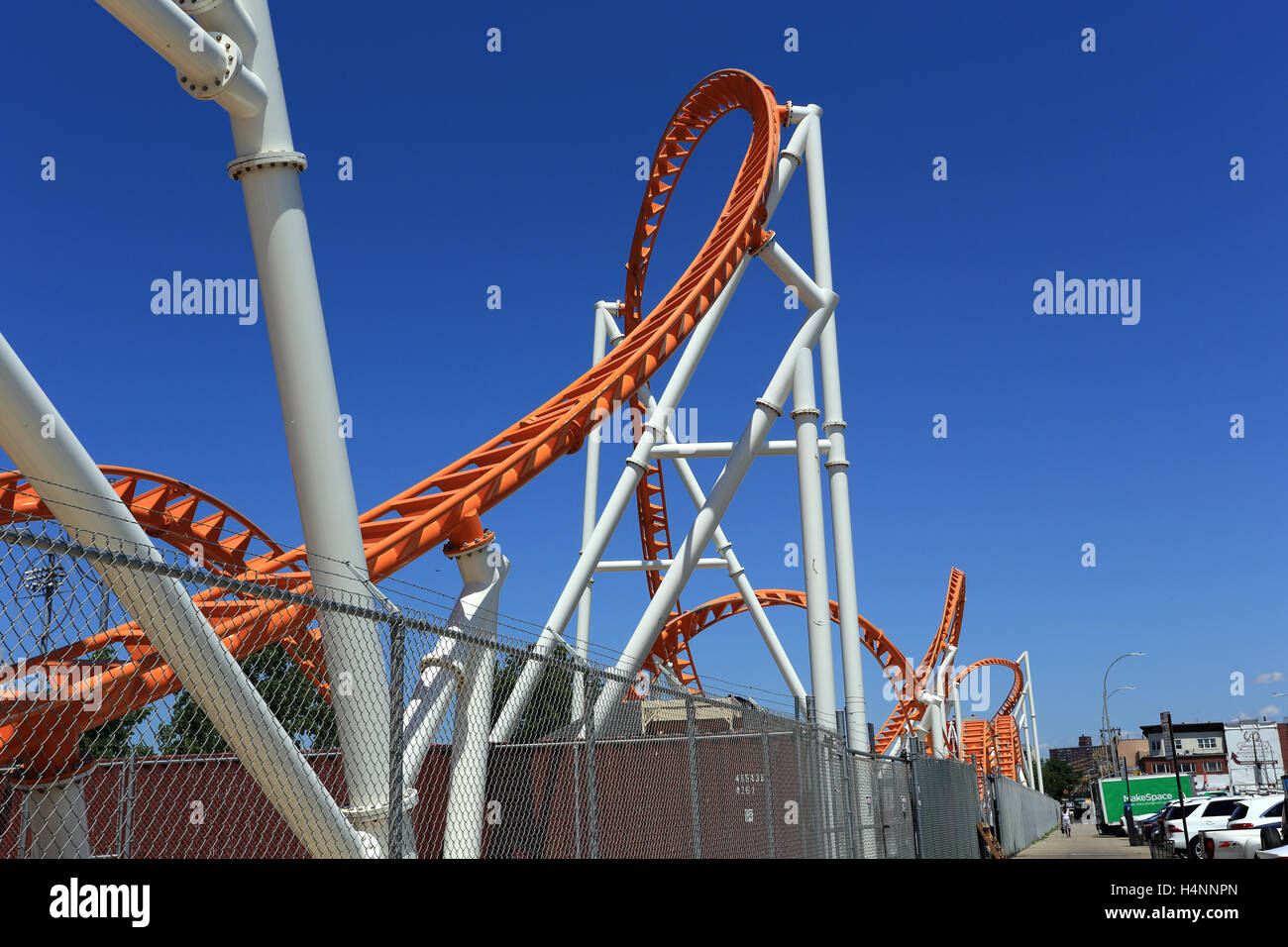The Thunderbolt roller coaster Coney Island Amusement Park Brooklyn New ...
