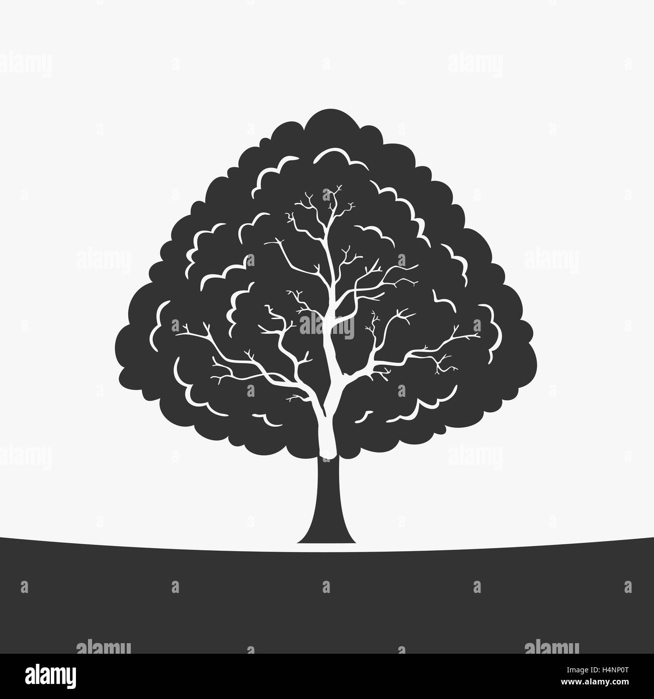 Vector Symbol Tree Stock Vector Image & Art - Alamy