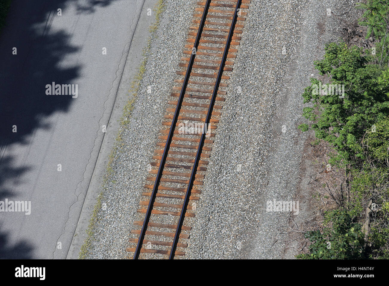 Parallel rail tracks hi-res stock photography and images - Alamy
