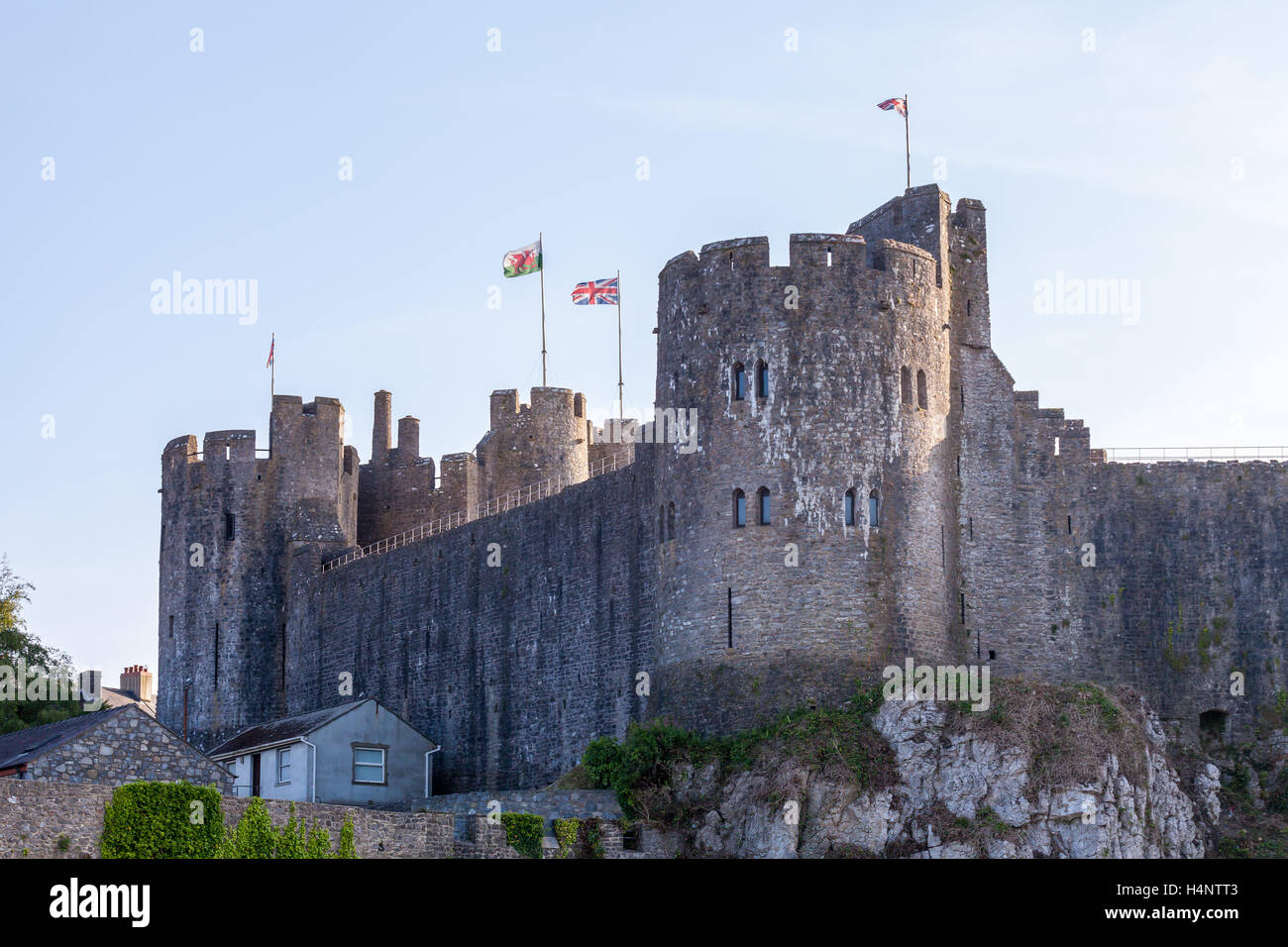 Pembroke Castle, Pembrokeshire, Wales, UK Stock Photo - Alamy