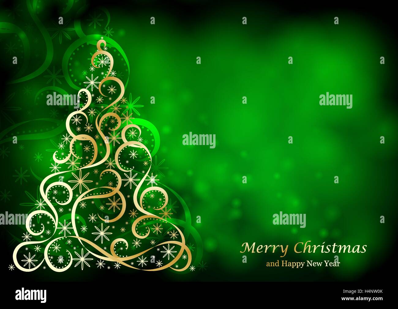 Absrtact Floral Christmas Tree Background Stock Vector Image & Art - Alamy