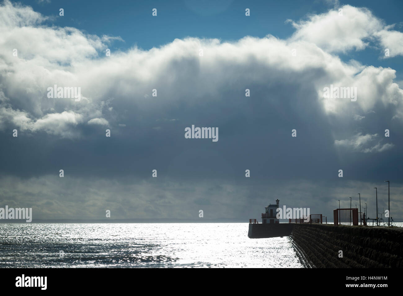 Stormy weather over the North Sea at Arbroath, Angus, Scotland Stock ...