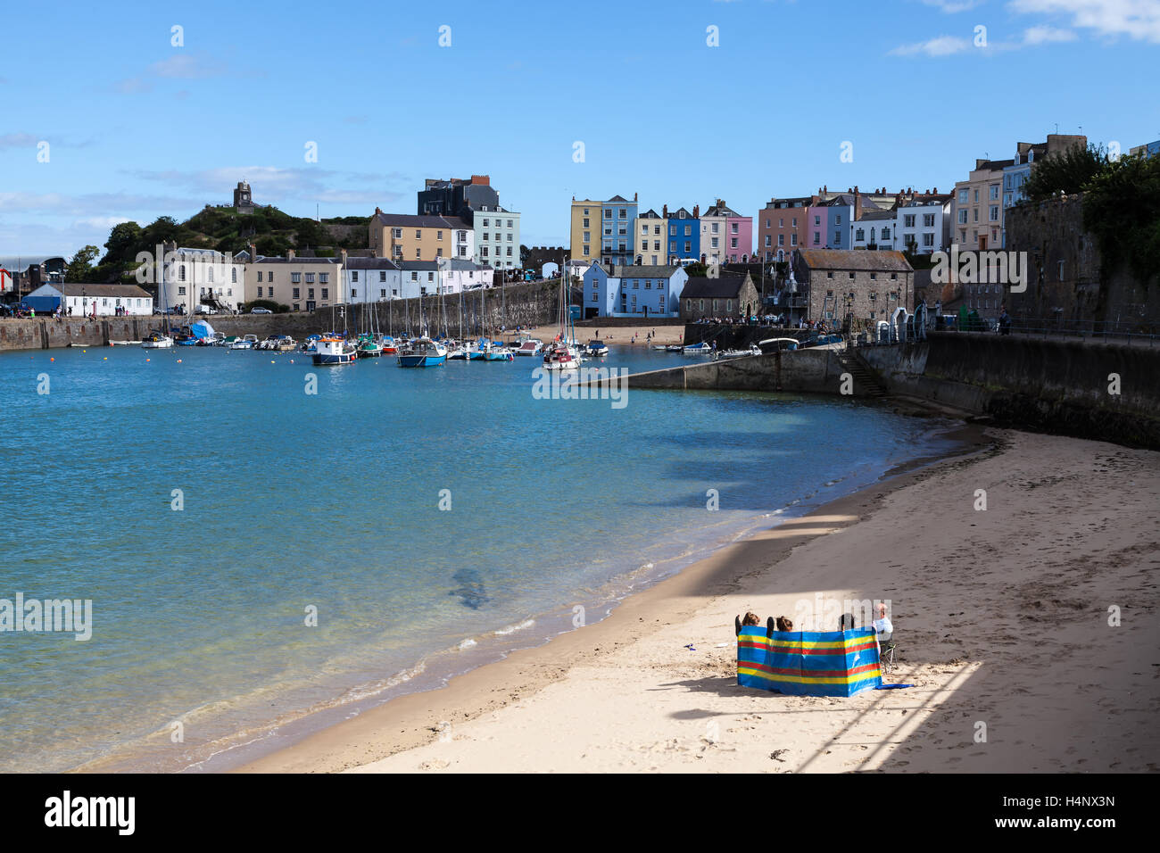 Tenby summer, Pembrokeshire, Wales, UK Stock Photo - Alamy