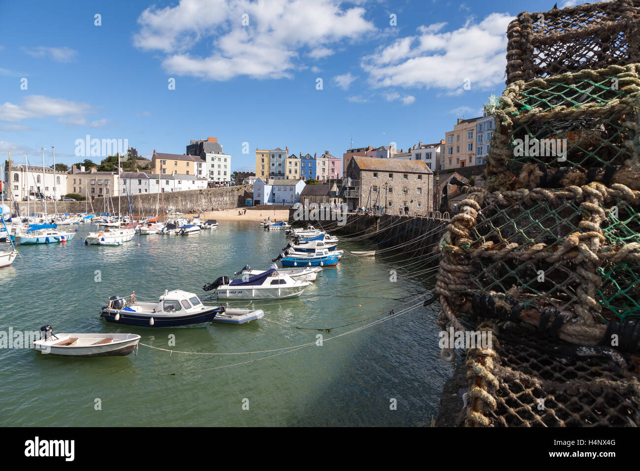 Tenby summer, Pembrokeshire, Wales, UK Stock Photo - Alamy