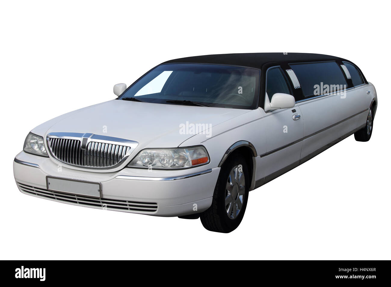 Classic limousine, isolated on white background Stock Photo - Alamy