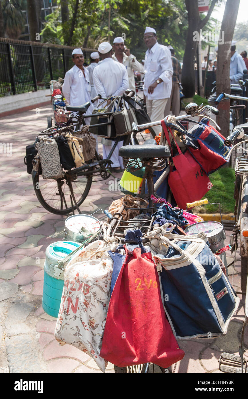 Indian workers metal tiffin boxes hi-res stock photography and images ...