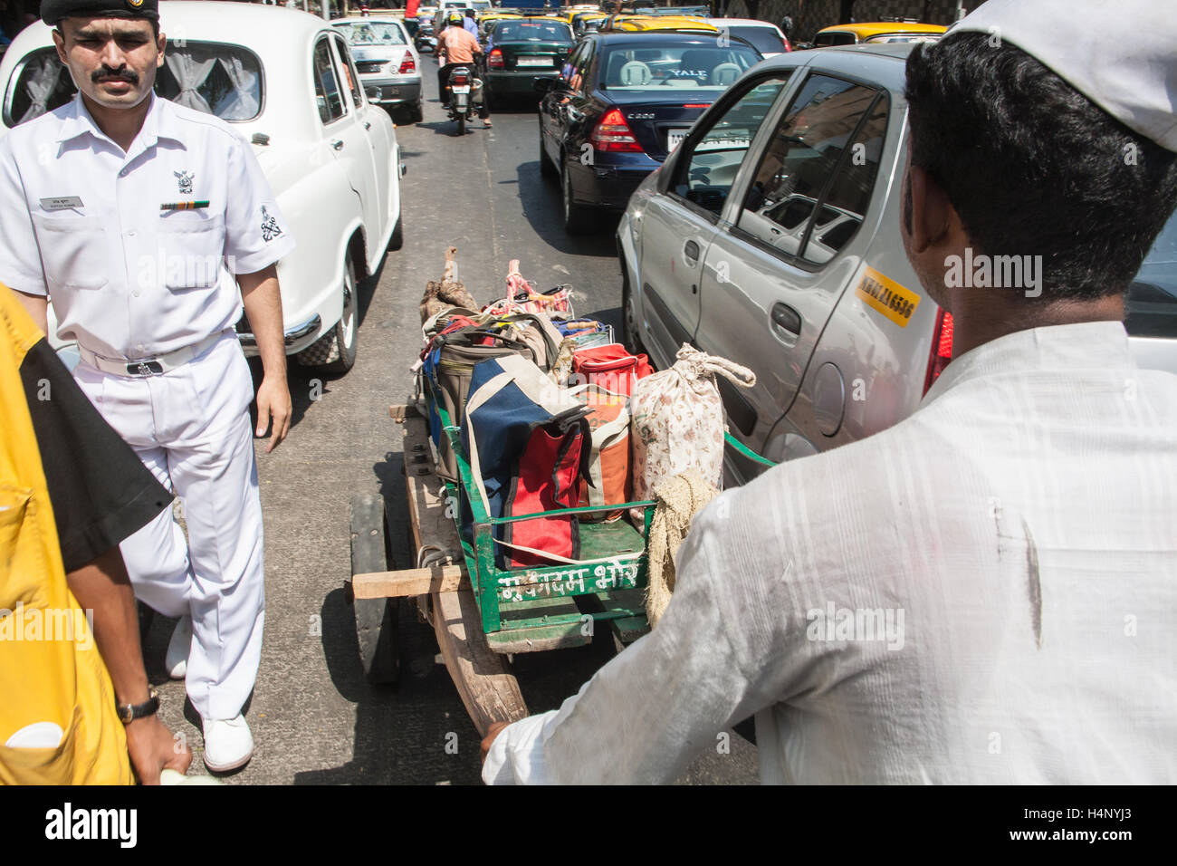 Dabbawalla. Tiffin lunch box system of food deliveries in Mumbai,Bombay ...