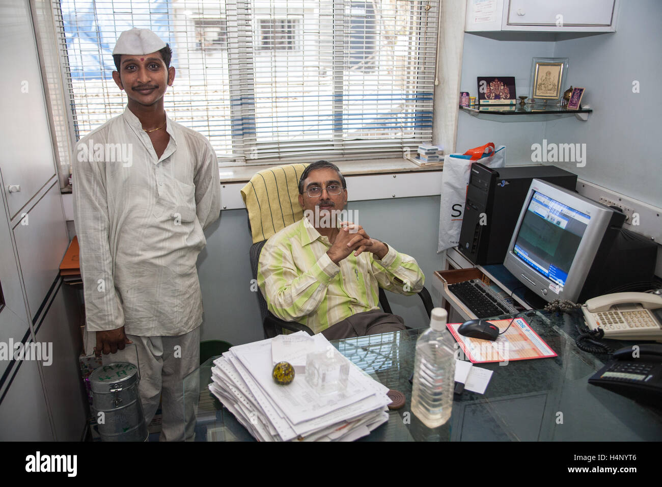 Dabbawalla. Tiffin lunch box system of food deliveries in Mumbai,Bombay ...