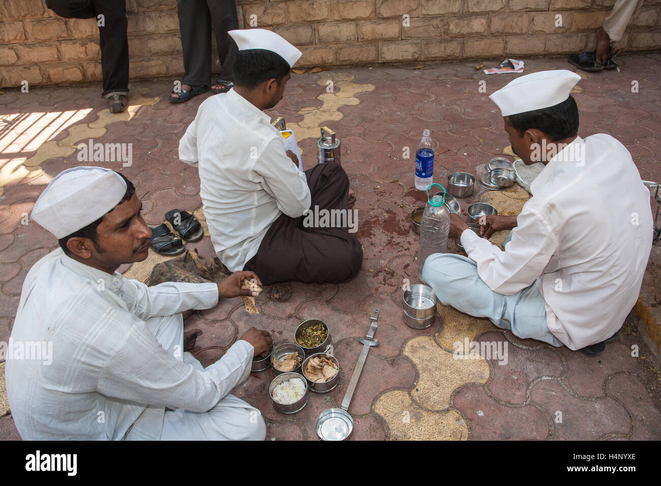 Dabbawalla. Tiffin lunch box system of food deliveries in Mumbai,Bombay ...