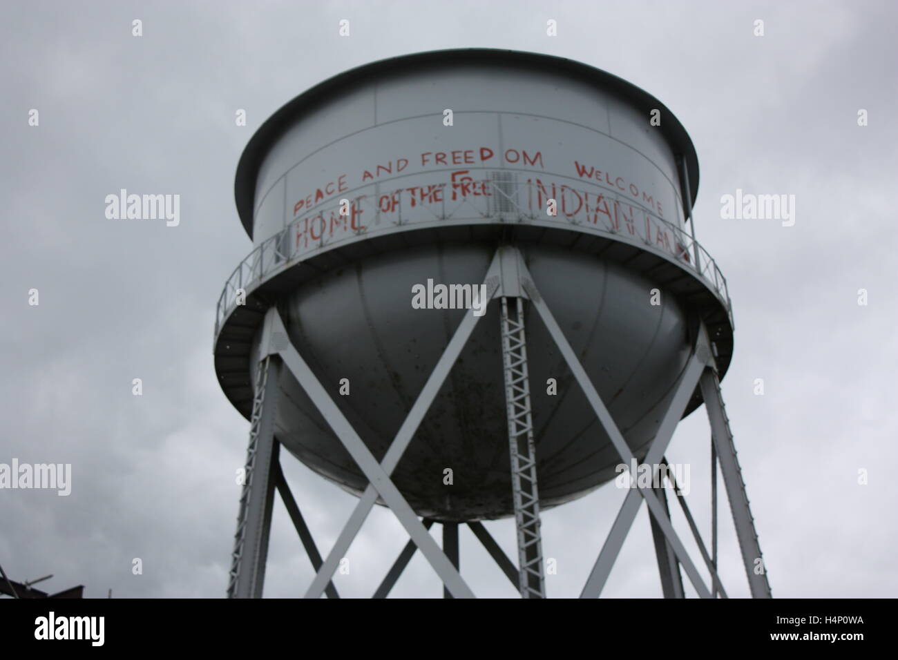 Alcatraz Water Tower High Resolution Stock Photography and Images - Alamy