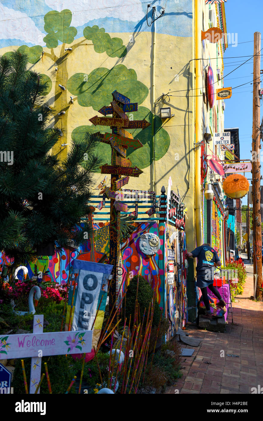 USA Pittsburgh PA Pennsylvania Randyland Randy Land a whimsical art ...