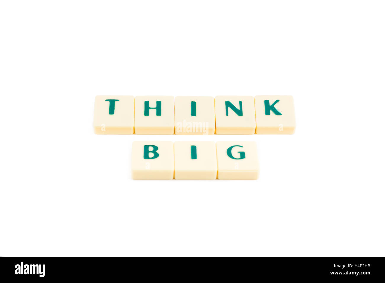 Words THINK BIG Stock Photo - Alamy