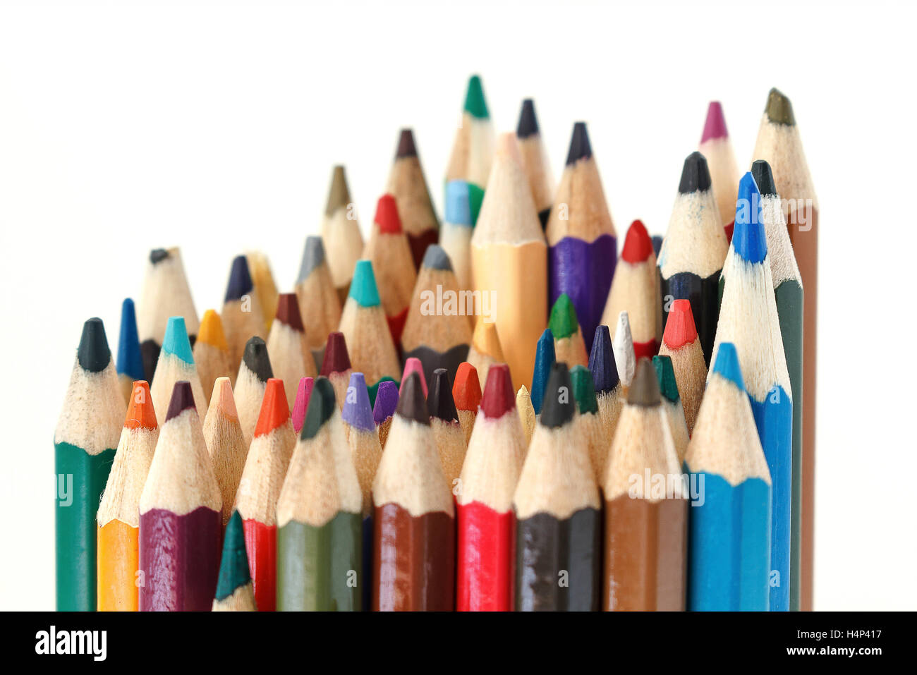 Bundle Of Colored Pencils Stock Photo - Alamy