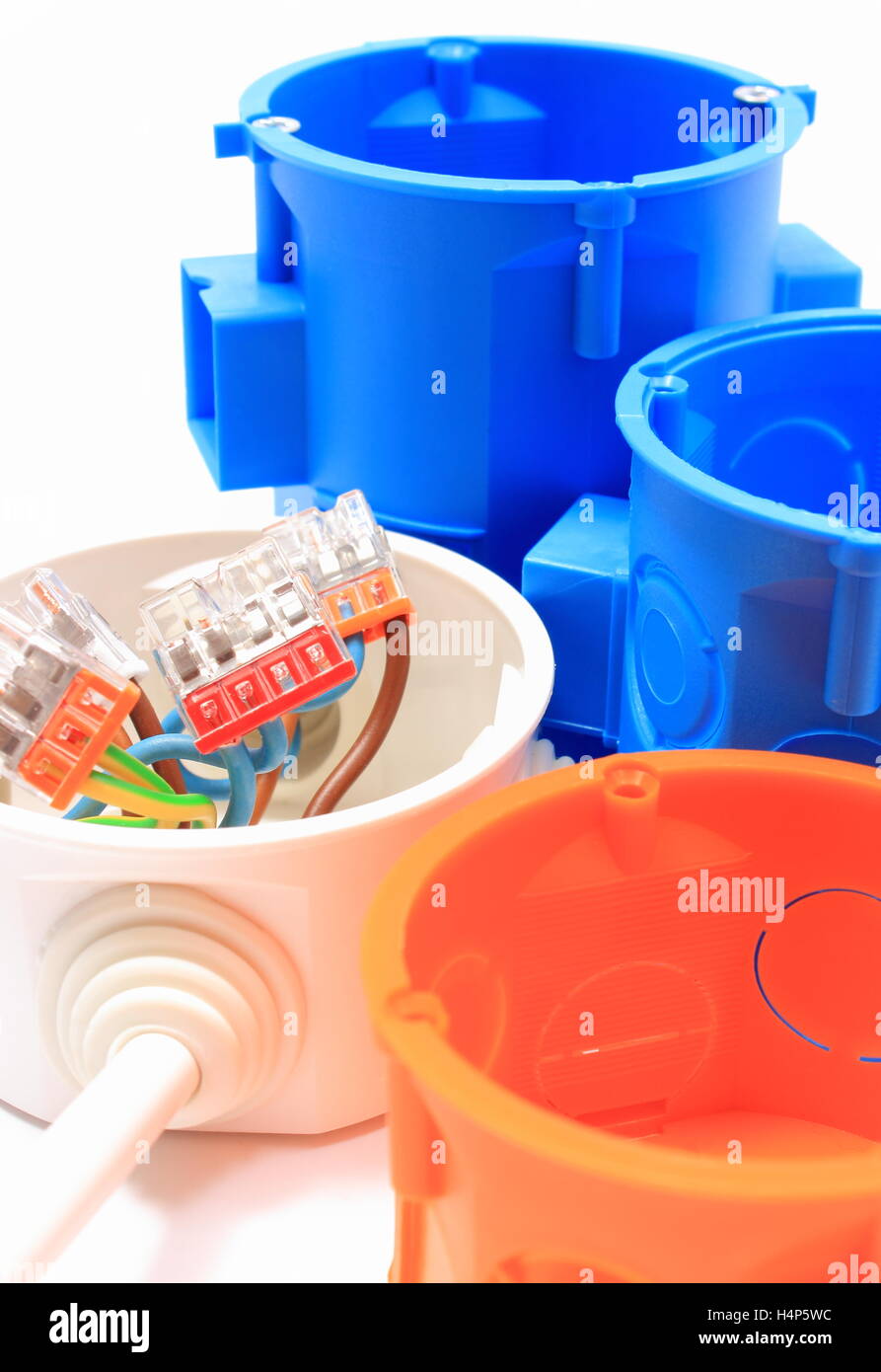 Copper wire connections in electrical box and components for use in ...