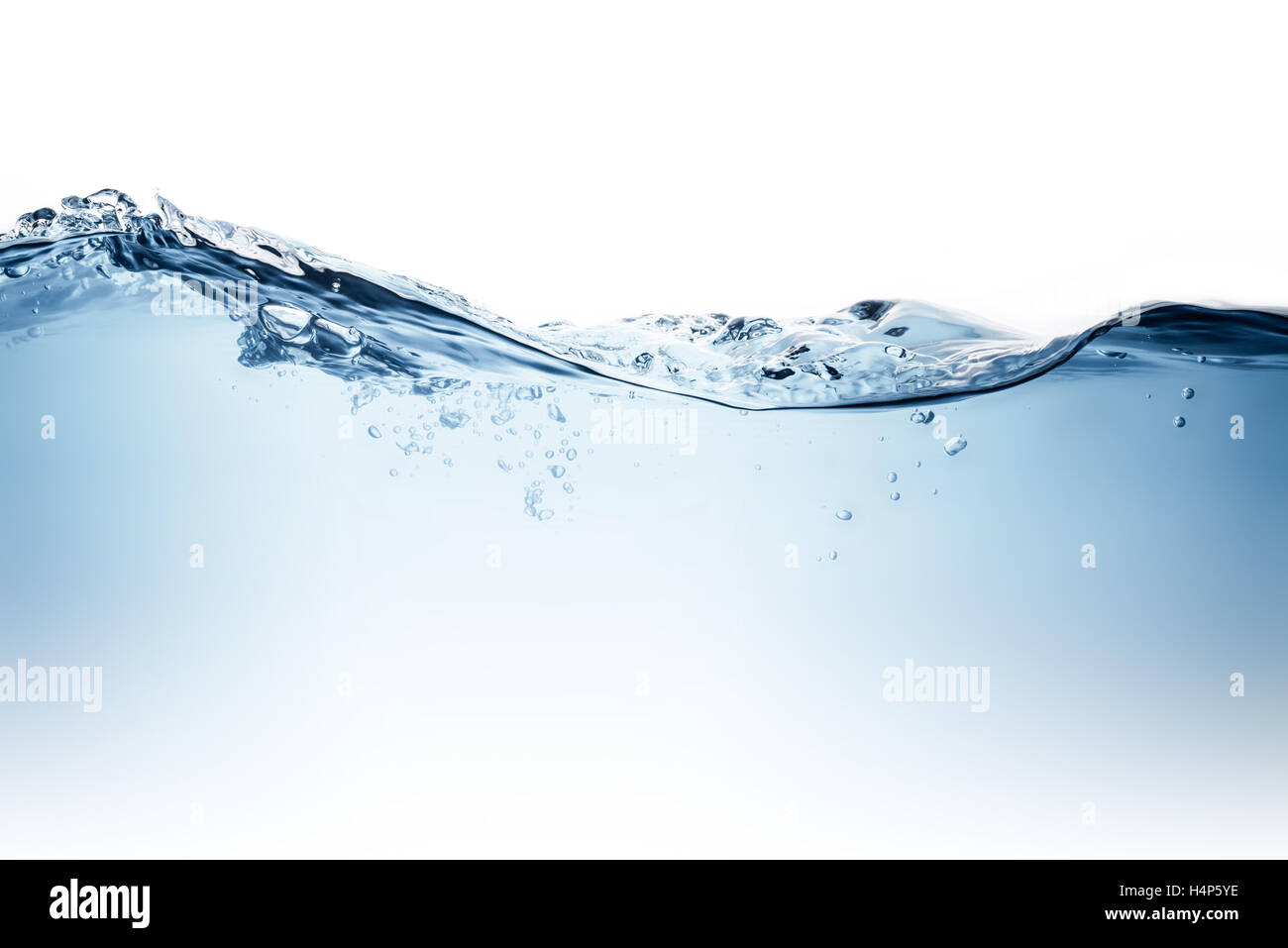 Blue water wave and bubbles to clean drinking water Stock Photo - Alamy