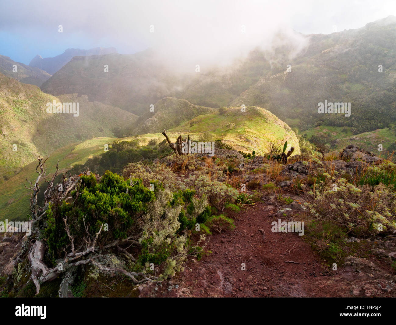 Clouds over Anaga Mountains on Tenerife Stock Photo - Alamy