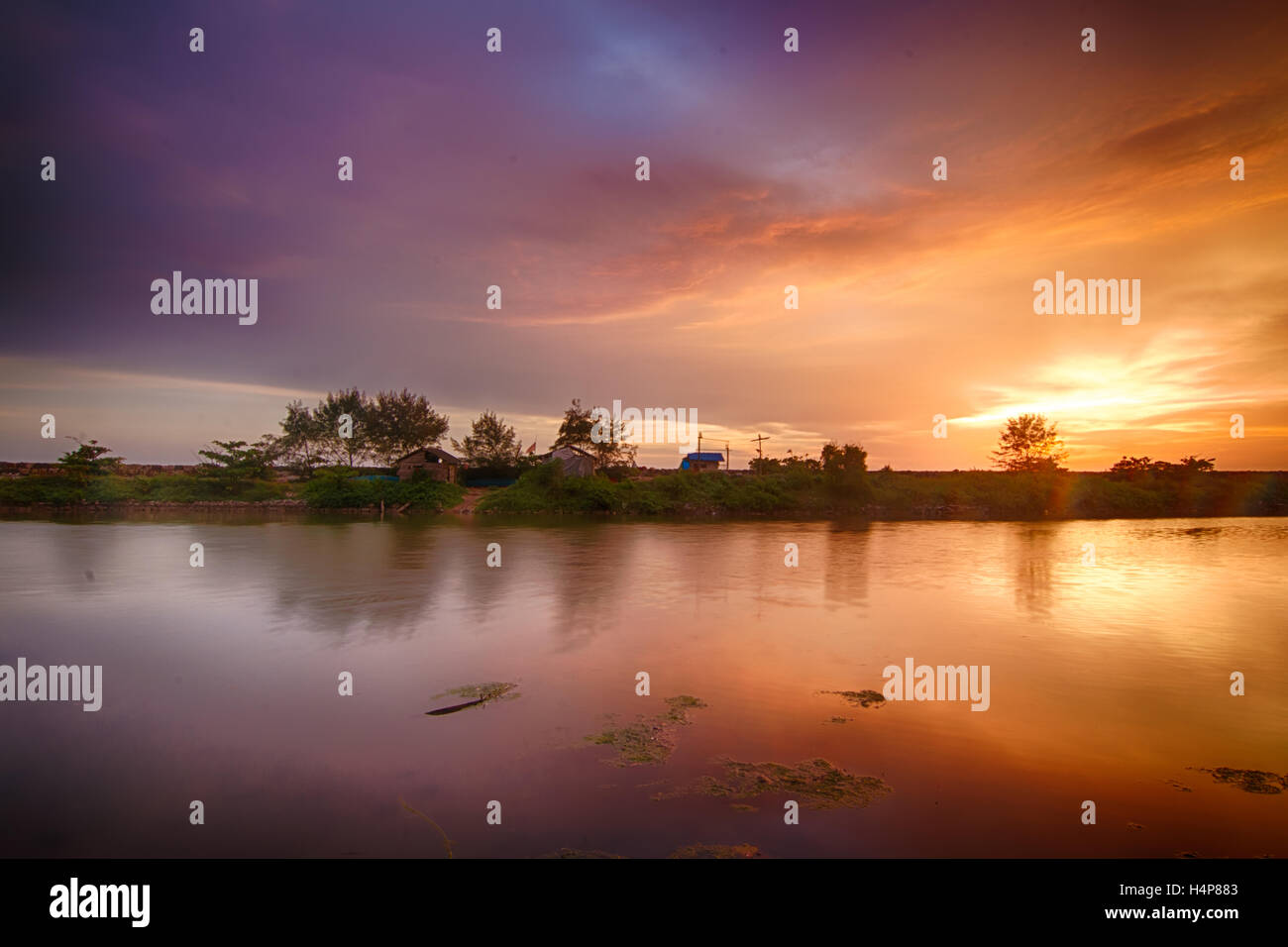 A beautiful Indian sunset Stock Photo - Alamy
