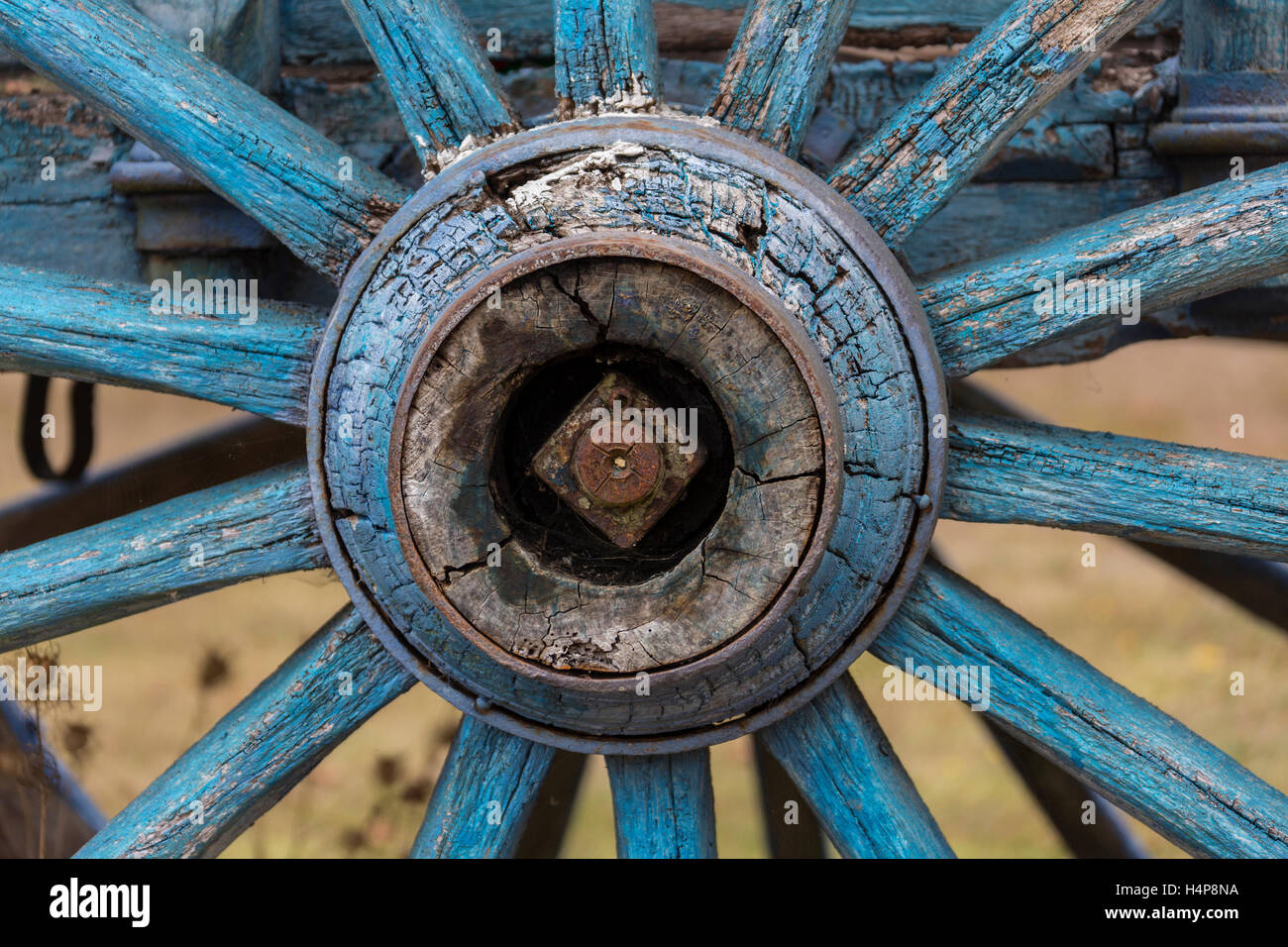 Cart wheel hub old wheel round france rural transport countryside hi ...