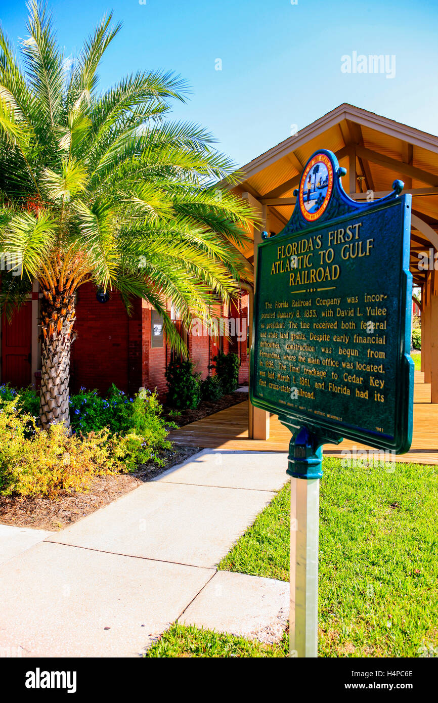 Amelia Island Welcome Center, once the railroad station in downtown ...