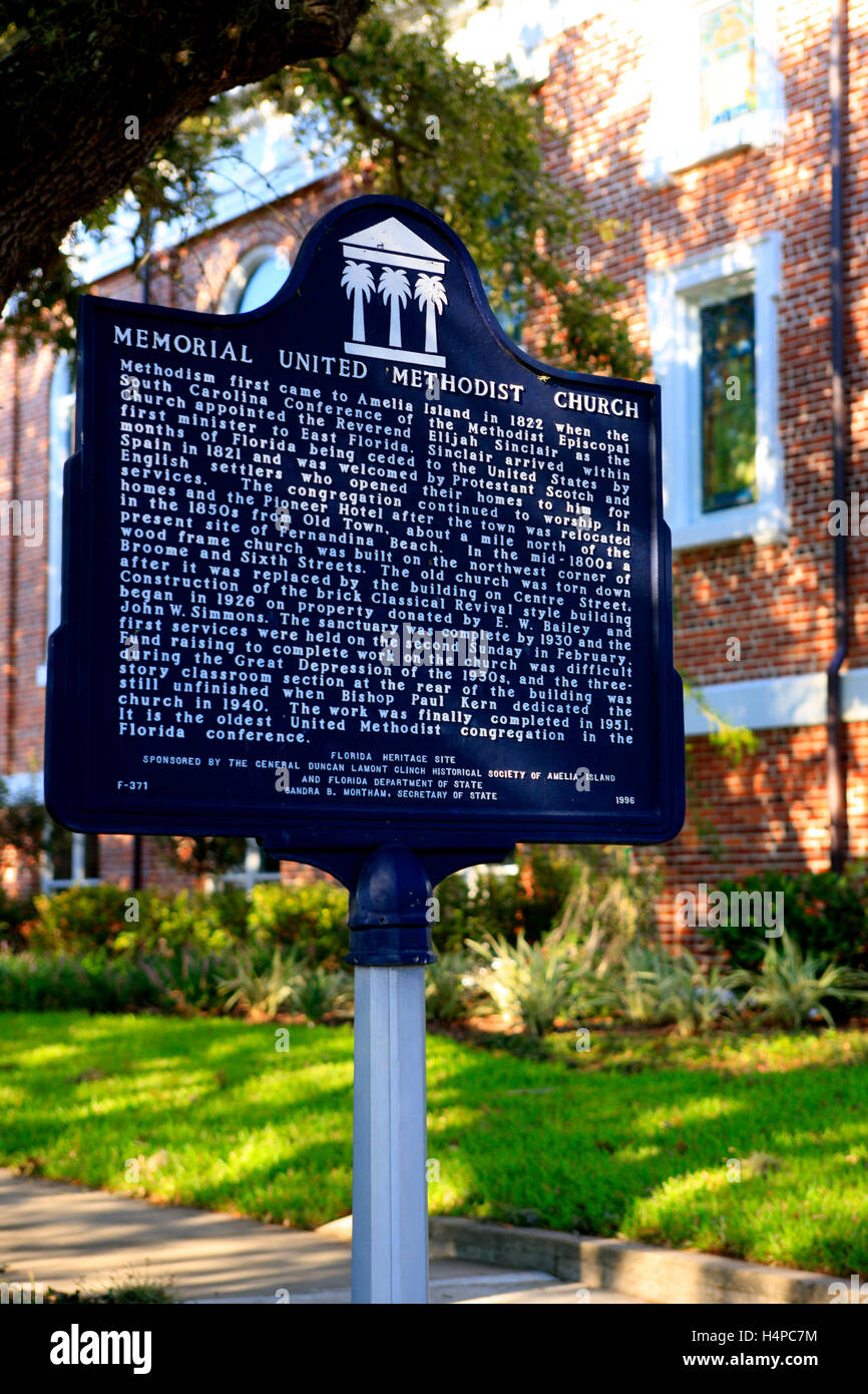 Trinity Memorial United Methodist Church sign on Ashe Streett in the ...