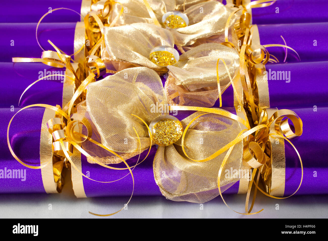 A studio shot of traditional Crackers or otherwise known as Bon Bons ...